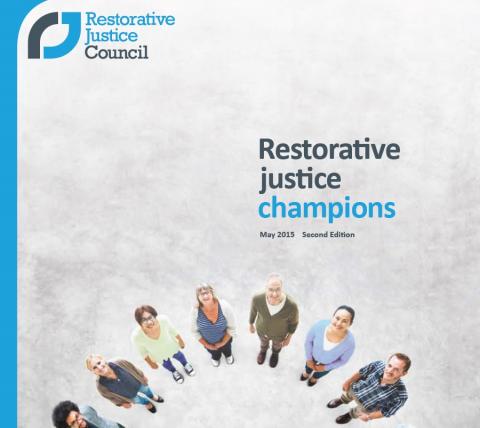 Restorative justice champions portfolio – updated edition launched ...